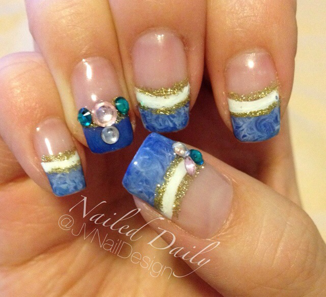 Nail Art How To: Gelish Marbleized French Manicure | Beauty Launchpad
