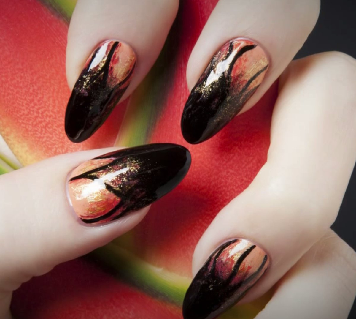 Nail Art Tutorial: Fiery Lava Nails | Beauty Launchpad