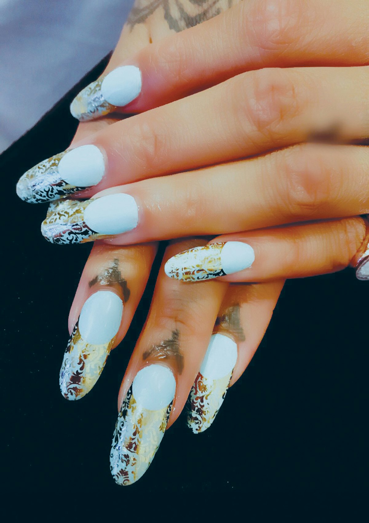 rihanna french tips
