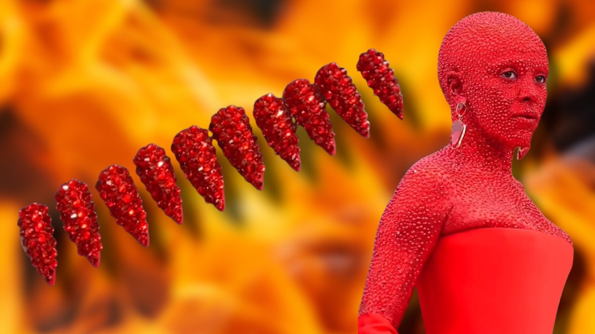 Here's How Long It Took to Create Doja Cat's Swarovski Press-On Nails ...