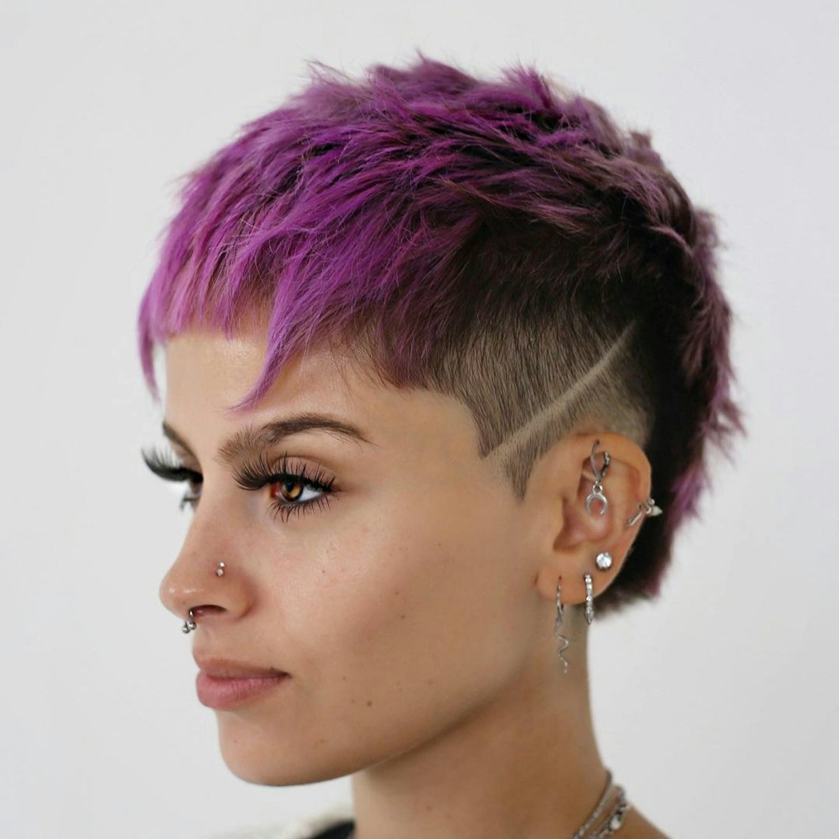 feminine pixie mohawk