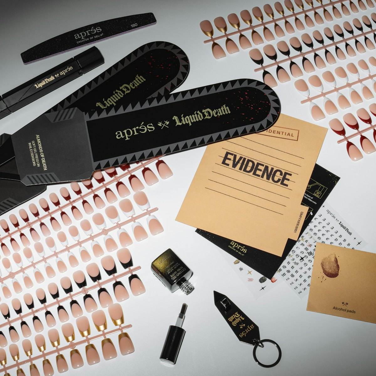 Aprés Nail x Liquid Death Launch Limited-Edition Press-On Nail ...
